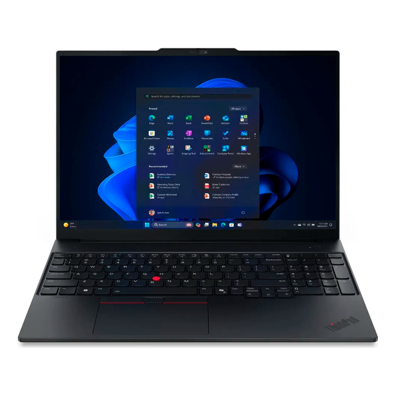 Notebook Lenovo Thinkpad E16 Core Ultra 7 255h 16" WUXGA Windows 11 Ho ...